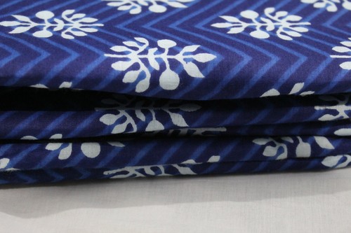 Indian 2.5 Yard Fabric Cotton Screen Print Floral Print Sewing ...