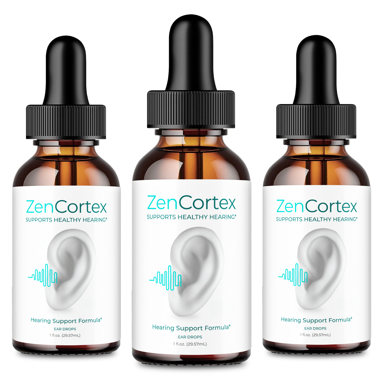 (3 Pack) ZenCortex Drops for Tinnitus, Relief for Ringing Ears Drops (3 ...