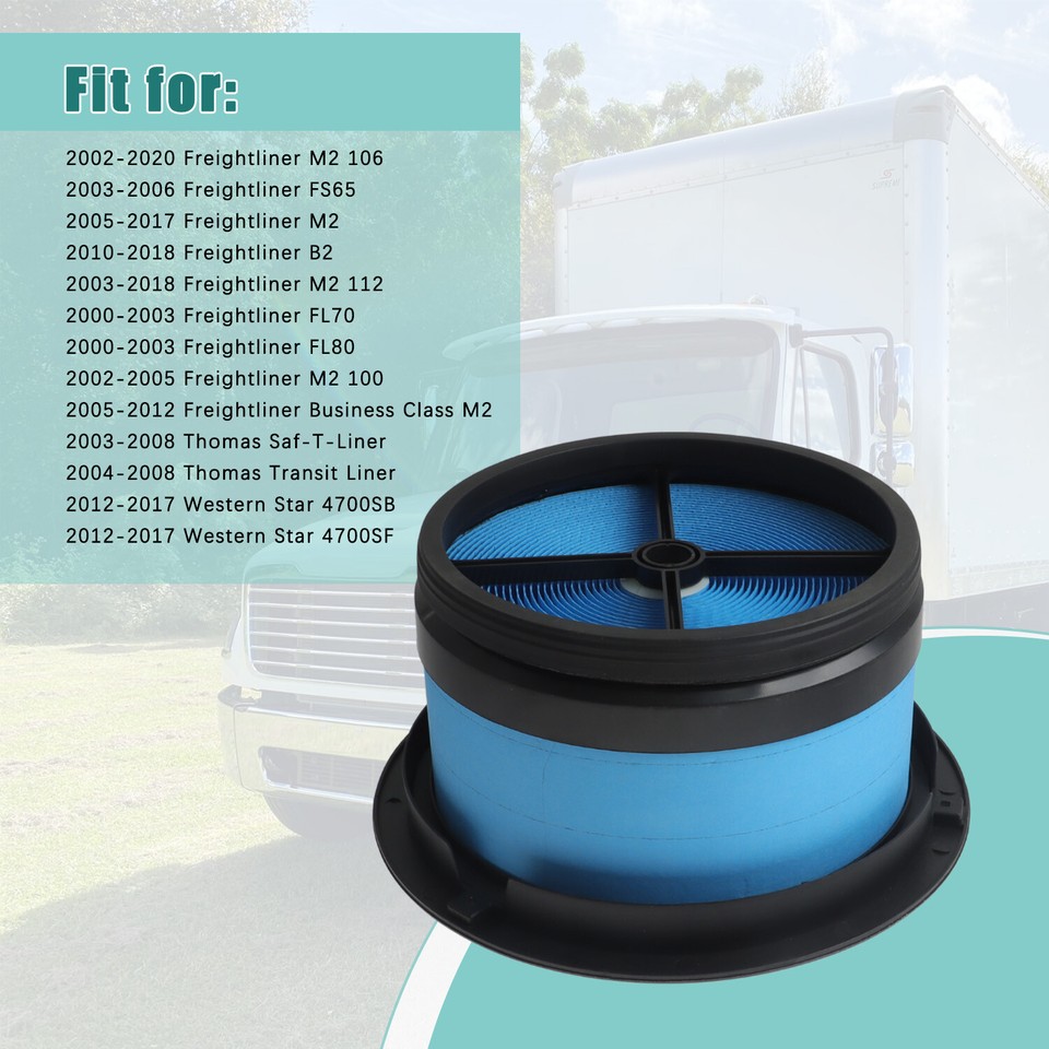 Air Filter Cleaner Element for Freightliner M2 106 100 112 Business ...