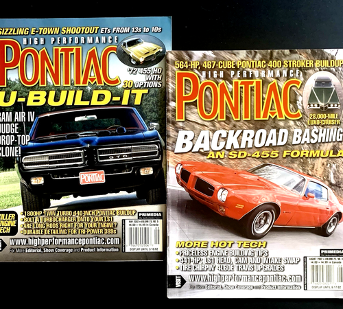 HIGH PERFORMANCE PONTIAC MAGAZINE 2002 SET OF 2 | eBay