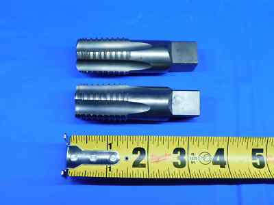 2 PCS 3/4 14 NPT HSS PIPE TAP 5 INTERRUPTED TOOTH FLUTE .75 MILLING USA ...
