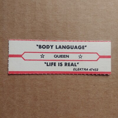 QUEEN Body Language JUKEBOX STRIP Record 45 rpm 7" | eBay