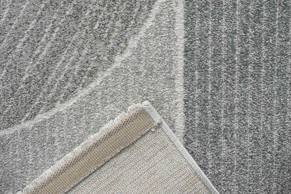 Modern Abstract Natural Grey Cream Green coloured Durable Easy care ...