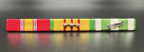 Vietnam War Ribbon Bar Rack - National Defense, Campaign, Service & 3 ...