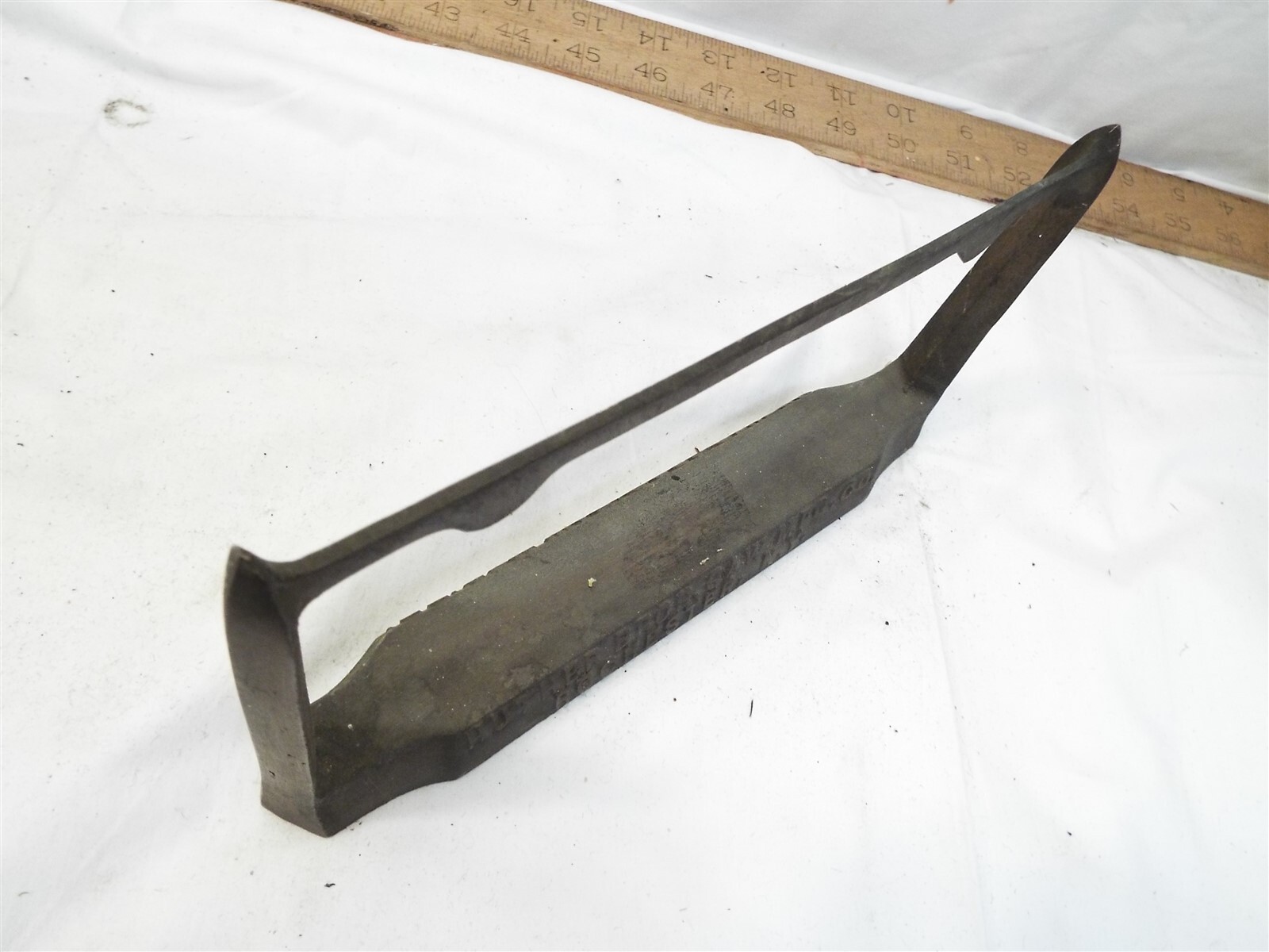 Antique Huther Bros Saw Hardware Store Advertising Display Sign Stand ...