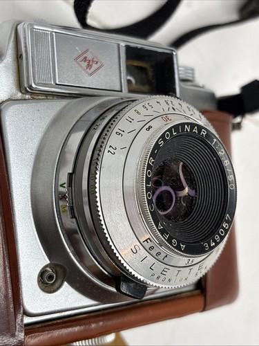 AGFA SILETTE SL CAMERA 1:2.8/50 LENS PRONTOR SLK W/ LEATHER CASE ...