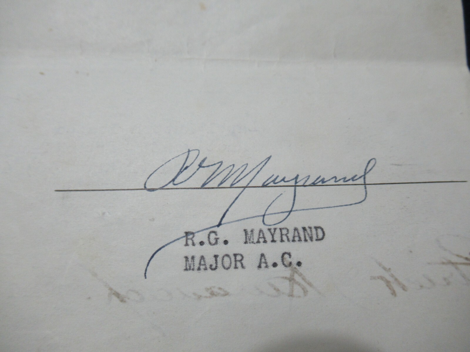 1945 US Army Discharge, Patrick J. Kavanagh Autograph, J E White, R G ...