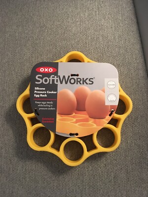 OXO Soft Works Silicone Pressure Cooker Egg Rack Holds 9 Eggs Trivet ...