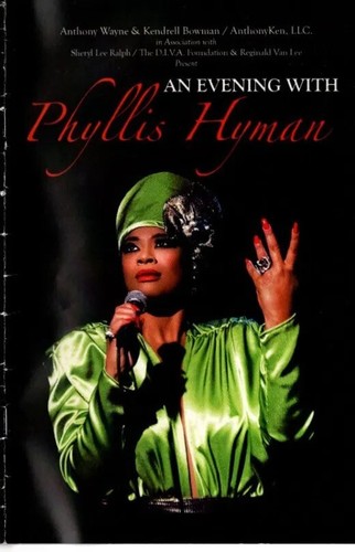 An Evening With Phyllis Hyman Play Program 2017 Sheryl Lee Ralph and ...