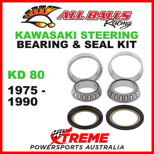 22-1040 Kawasaki KD80 KD 80 1975-1990 Steering Head Stem Bearing & Seal ...