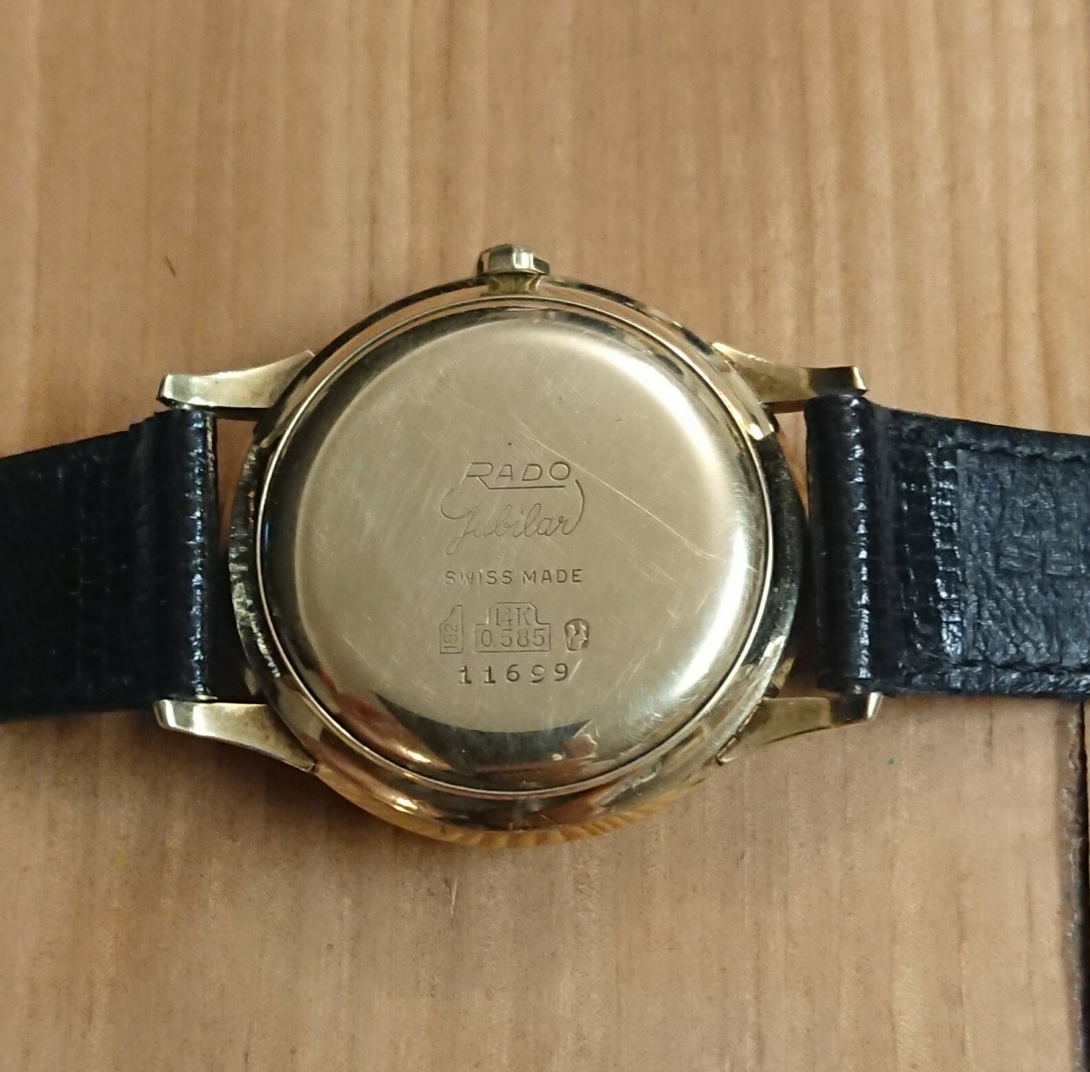 Vintage Rado Jubilar 14k Gold Watch with Felsa 692, 30 Jewels Automatic ...