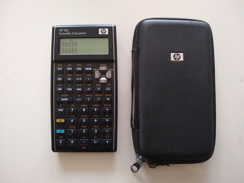 Vintage Hewlett Packard HP-35S Scientific Calculator -- TESTED/NEW BAT ...