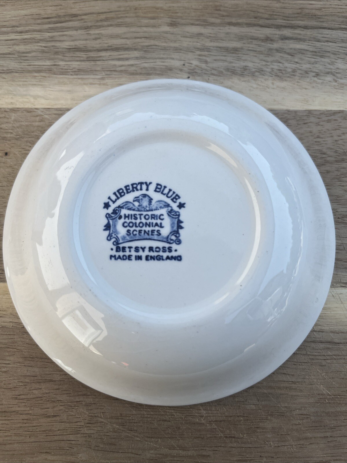 Liberty Blue Fruit Dessert Sauce Bowl Staffordshire Betsy Ross Colonial ...