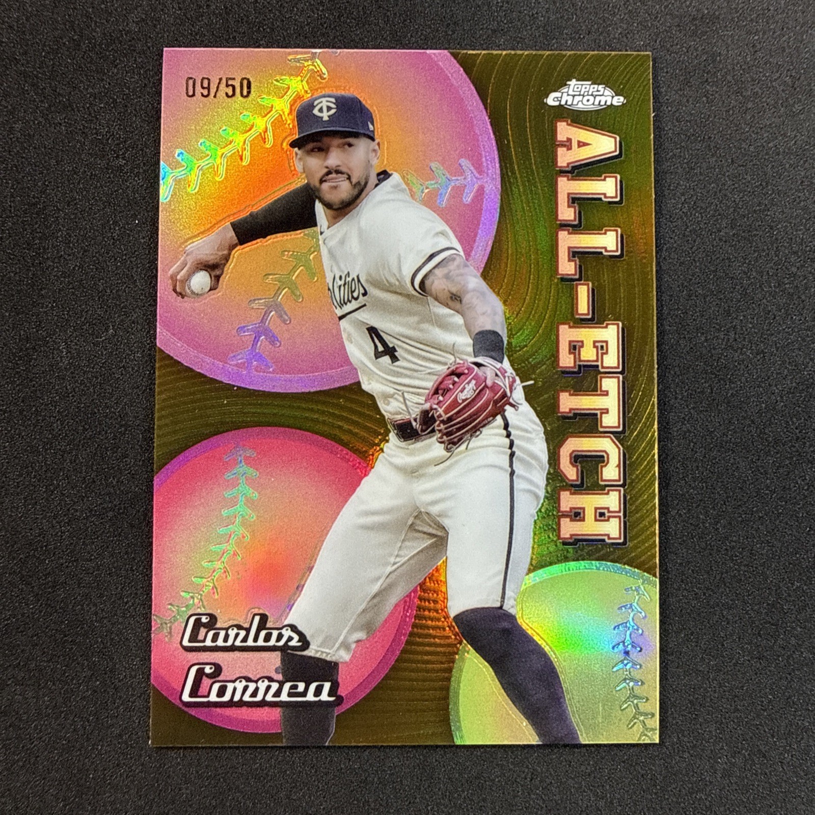 2024 Topps Chrome Update Carlos Correa All-Etch Gold /50 #CAEU-9 | eBay