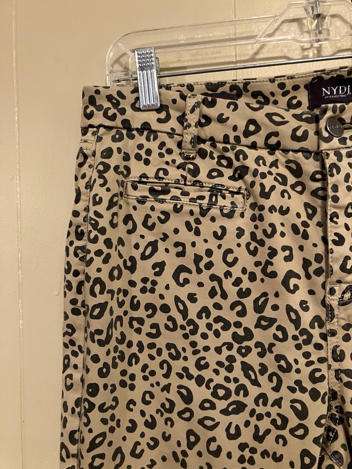 NYDJ Ami Skinny Leopard Print Jeans Animal Print High Rise Size 10 | eBay