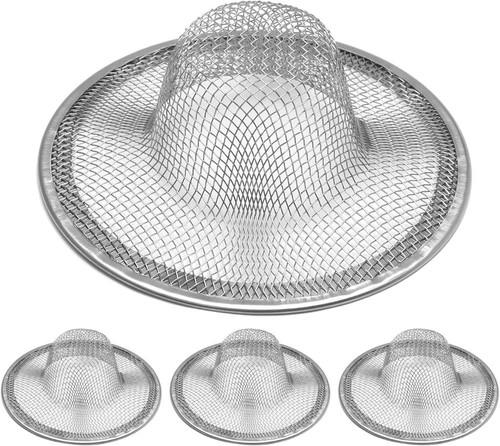 4PCS Stainless Steel Mesh Sink Strainer Slop Basket Filter Trap for ...