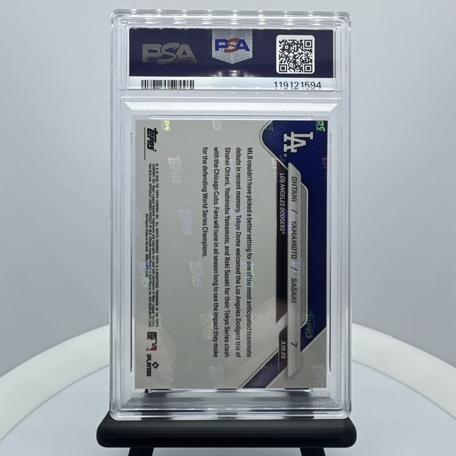 2025 Topps Now - Tokyo Series Shohei Ohtani, Yoshinobu