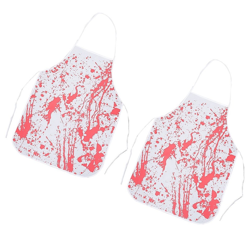 1 Pair Splatter Cloth Halloween Horror Blood Apron Costume Party ...
