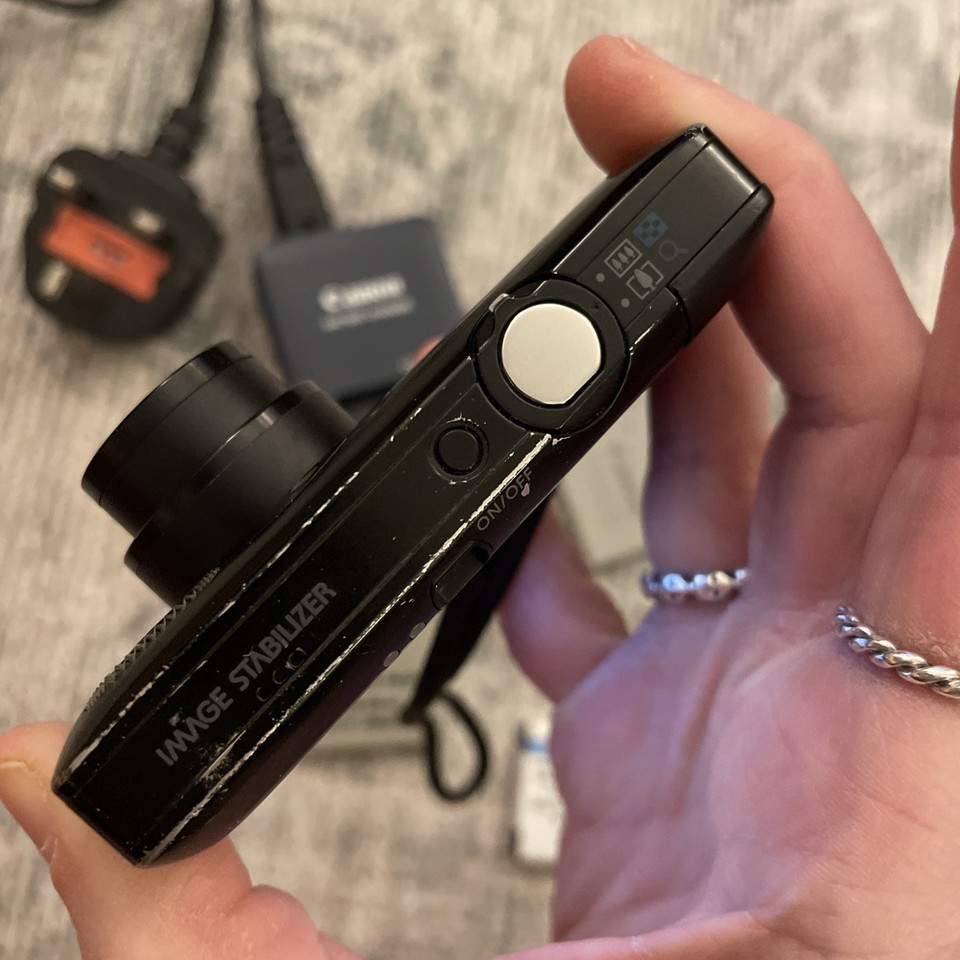 Canon Digital IXUS 100 IS Camera With Charger And Spare Batteries | eBay UK