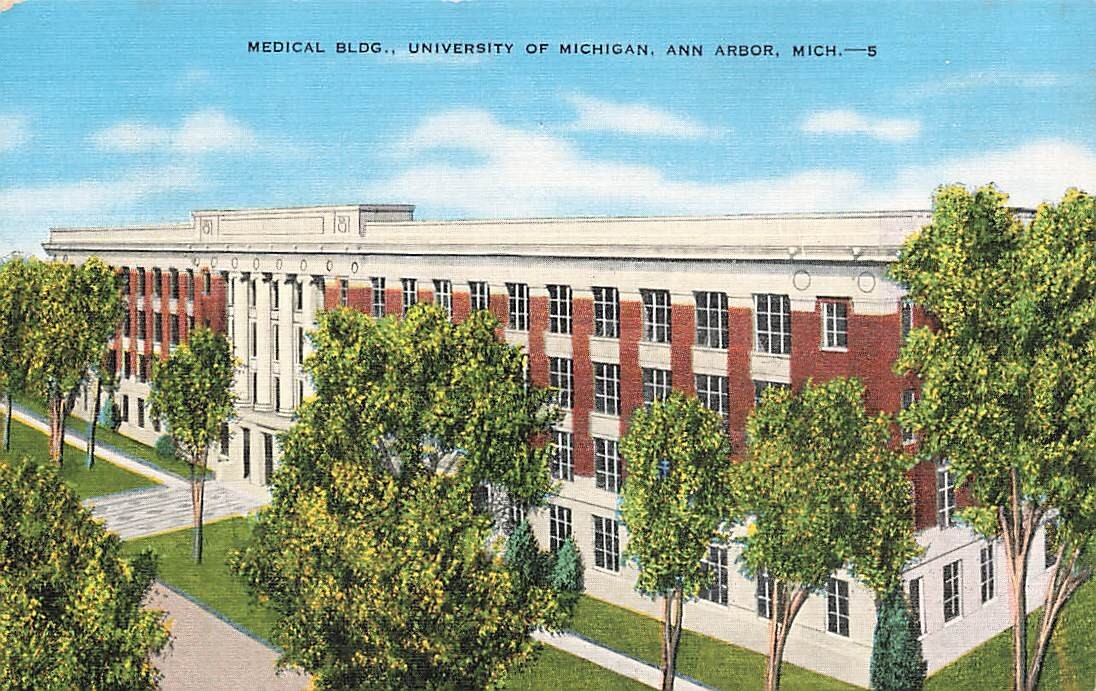 Postcard Medical Building University of Michigan Ann Arbor Michigan | eBay