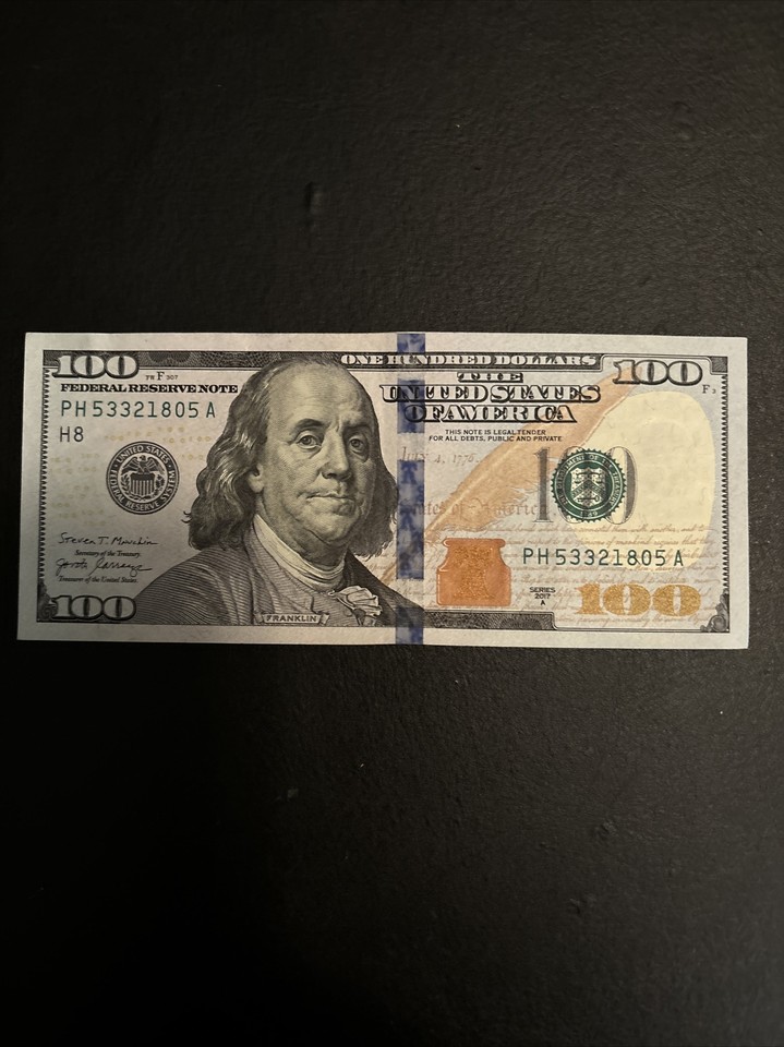 $100 Bill (One Hundred Dollar Bill)-Lightly Circulated Papermoney ...