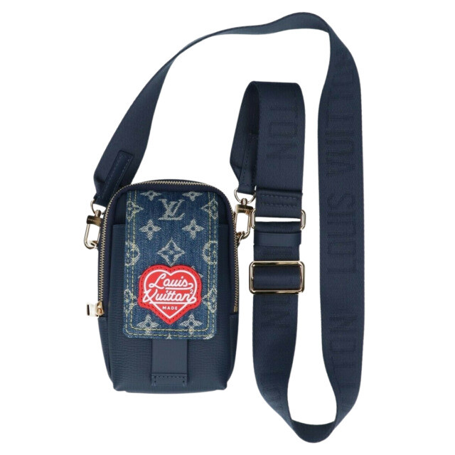 Louis Vuitton Flap Double Crossbody Blue Leather Patch for sale online ...