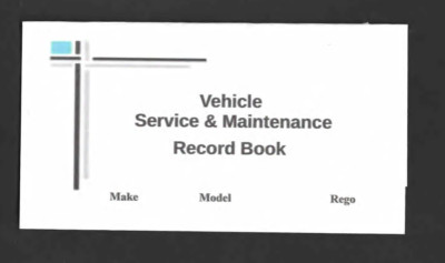 Vehicle Service Record Book A | eBay