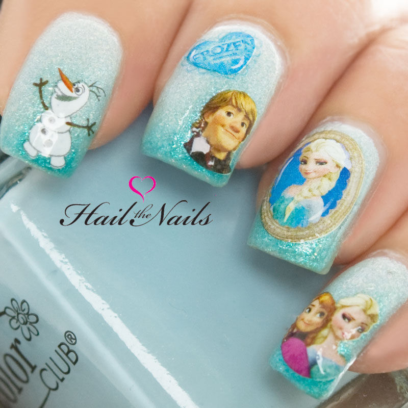 Frozen Nail Designs
