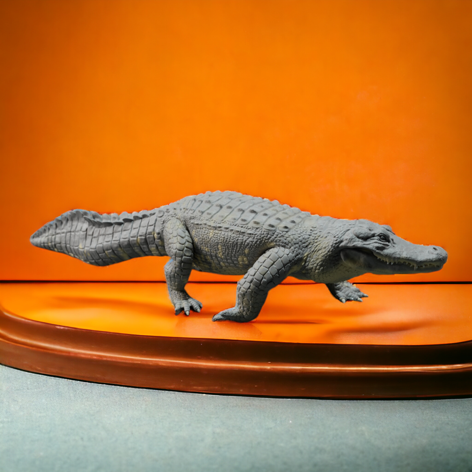 Alligator Walking Resin 3d printed Unpainted Model Railroad Diorama ...