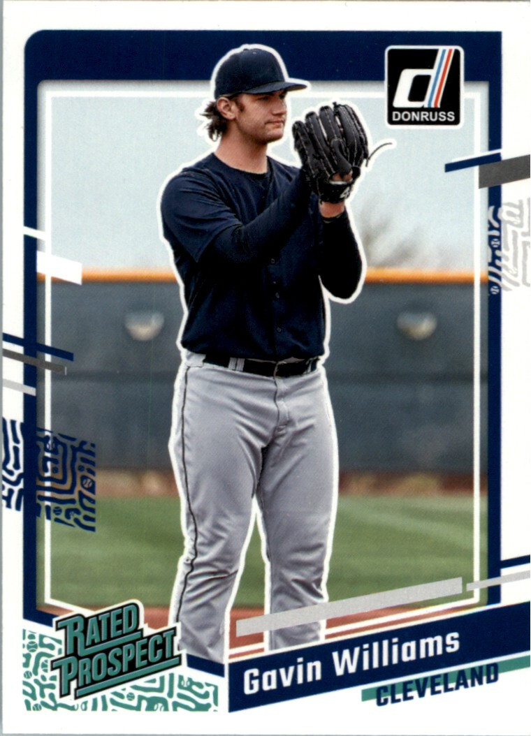 2023 Panini Donruss Rated Prospect #32 Gavin Williams Cleveland ...