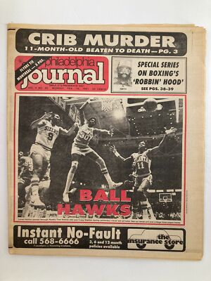 Philadelphia Journal Tabloid Febraury 16 1981 NBA Rockets Lionel ...