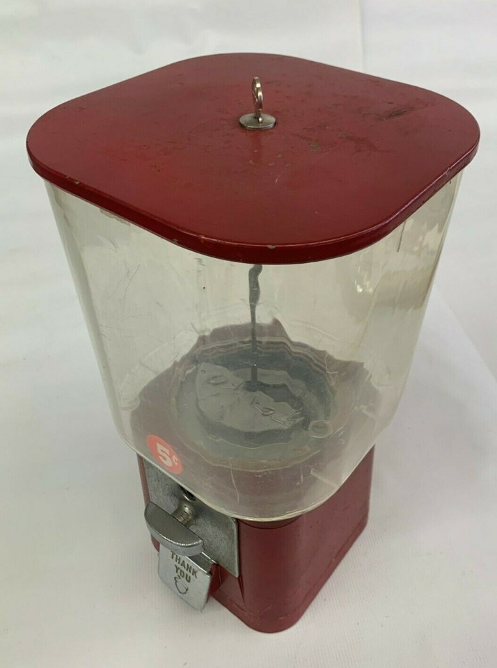 Vintage Acorn All Purpose 5 cent Gumball, Peanut, Nut Vending Machine ...