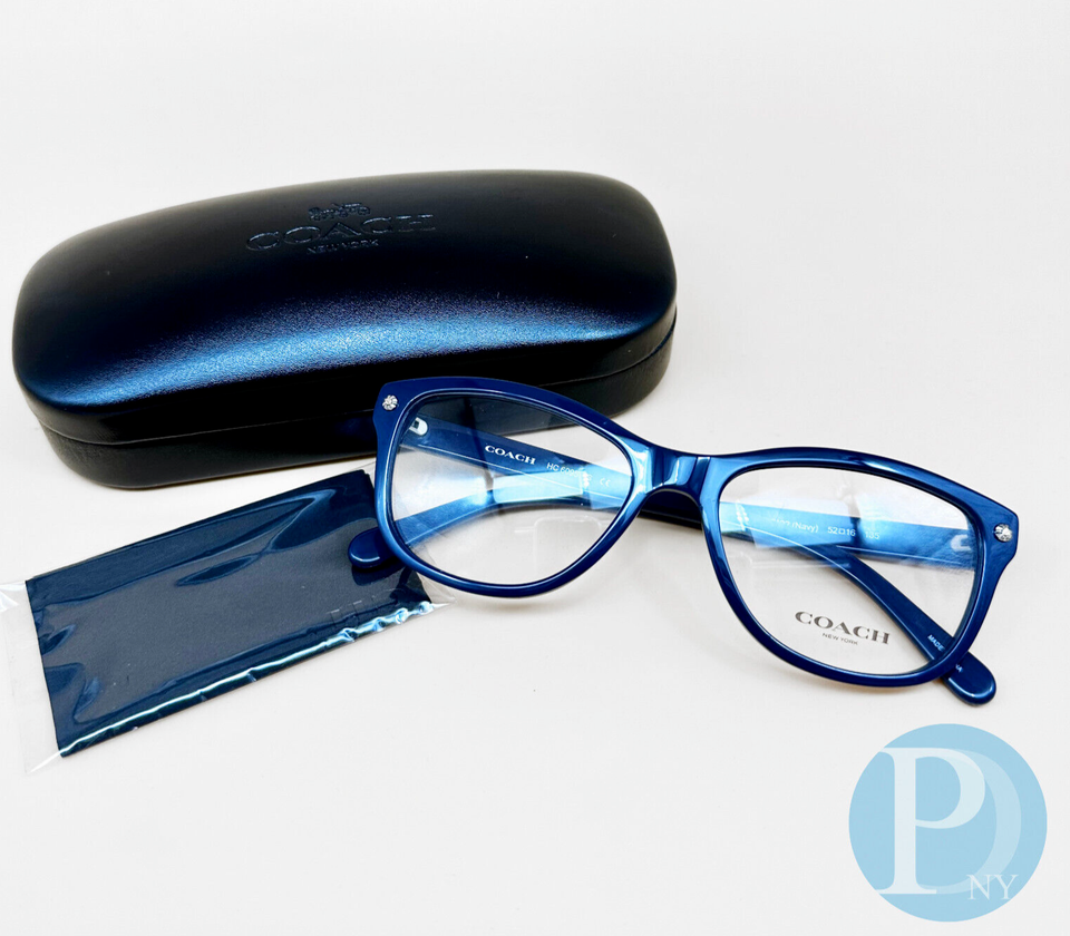 COACH HC 6095 / 5422 - Woman's Eyeglasses 52-16-135mm NAVY BLUE 100% ...