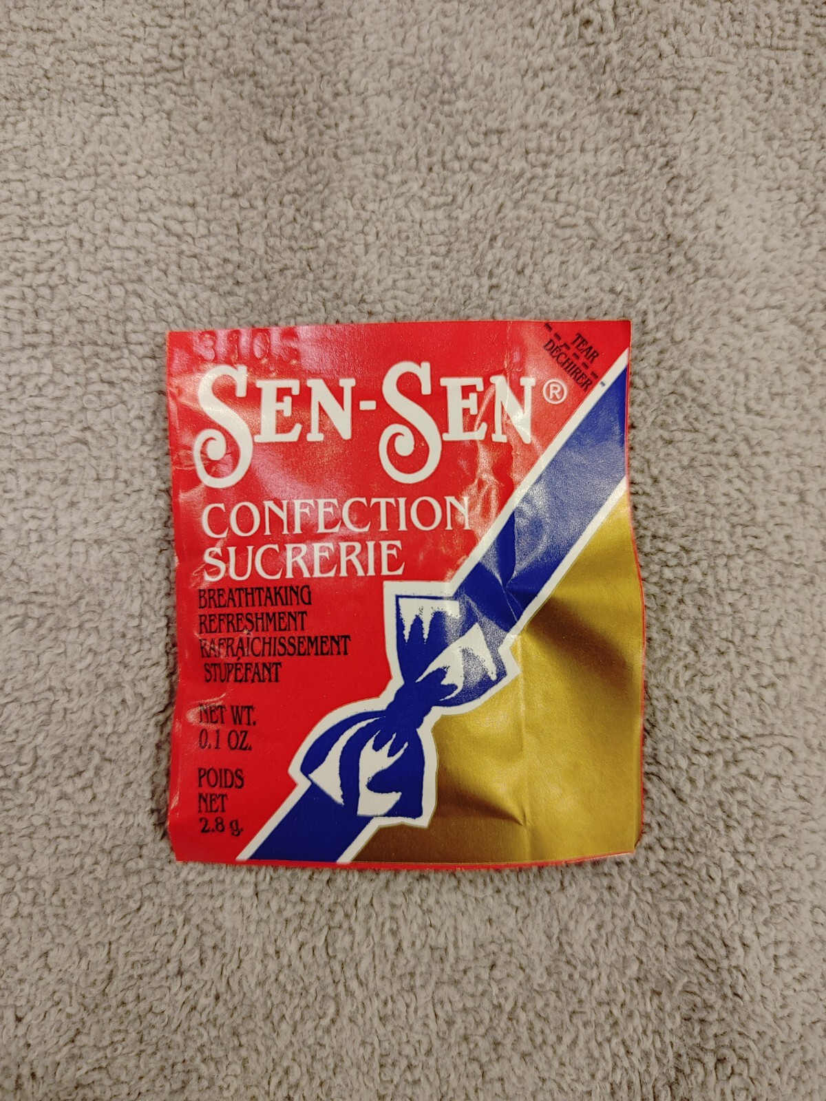 VINTAGE SEN SEN CANDY LICORICE BREATH FRESHENER MINT "New Sealed Packet ...