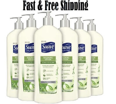 Suave Skin Solutions Body Lotion Soothing Moisturizer with Aloe 18 oz ...