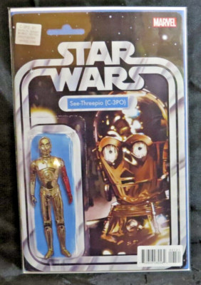 Star Wars C-3PO #1 See-Threepio Action Figure Variant Marvel 2016 Jedi ...