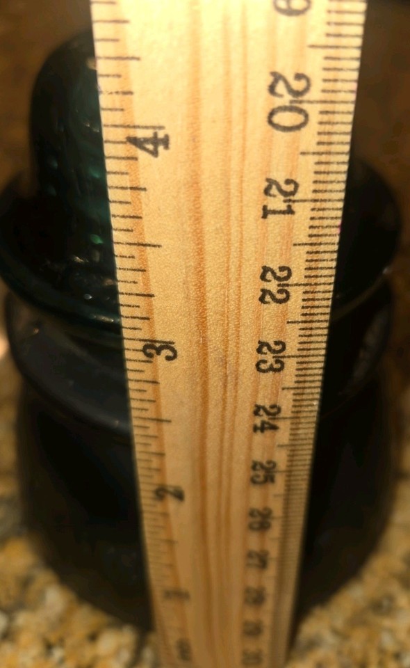 Antique Telephone Pole Glass Teal Insulators Set Of 2 Nice! 🩵 4.5"Tall ...