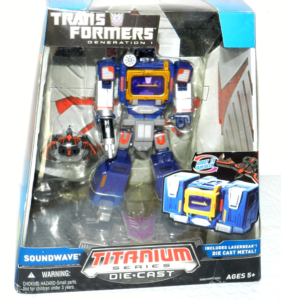 TRANSFORMERS SOUNDWAVE TITANIUM SERIES NEW SEALED FIGURE HASBRO DIE ...