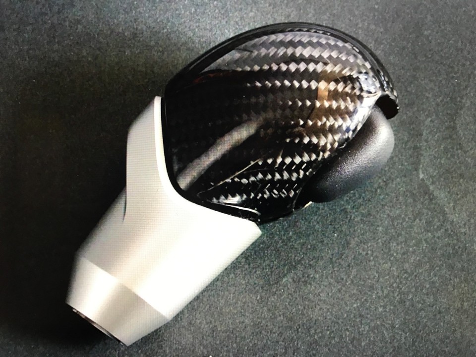 OEM GENUINE AT AUTO GEAR SHIFT LEVER KNOB CARBON FIBER COATING FOR ...