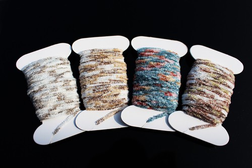 4 cards 40m Stonefly Worms Rayon Yarn Chenille Woolly Bugger Fly Tying ...