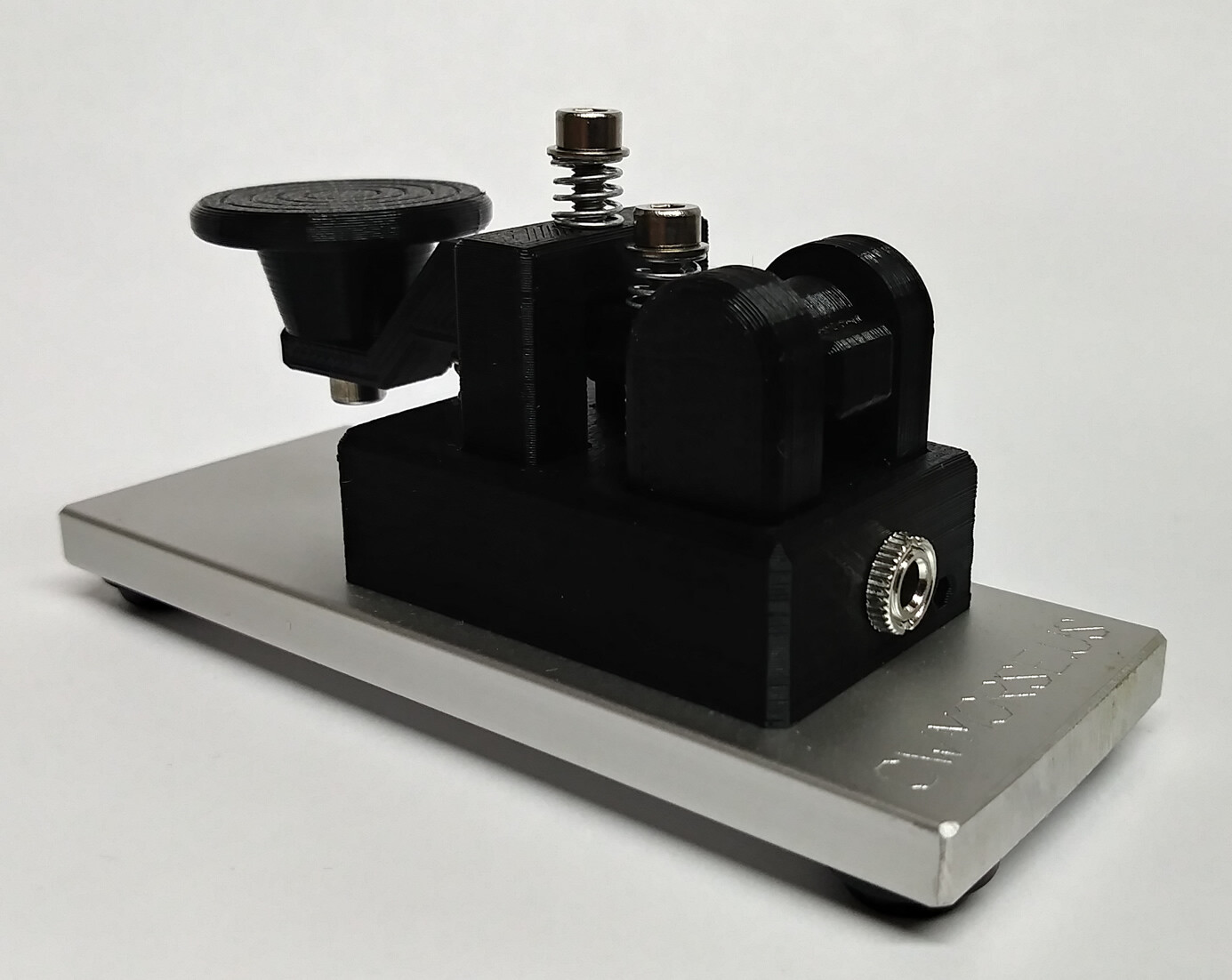 Black Morse Code Straight Key With Aluminum Base MADE IN USA | eBay