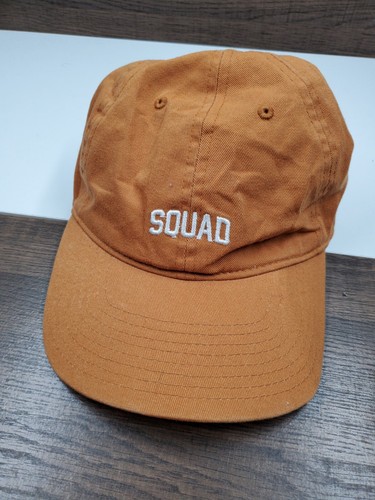 SQUAD Captain Apparel Hat Strap Back Cap Embroidered Logo One Size | eBay