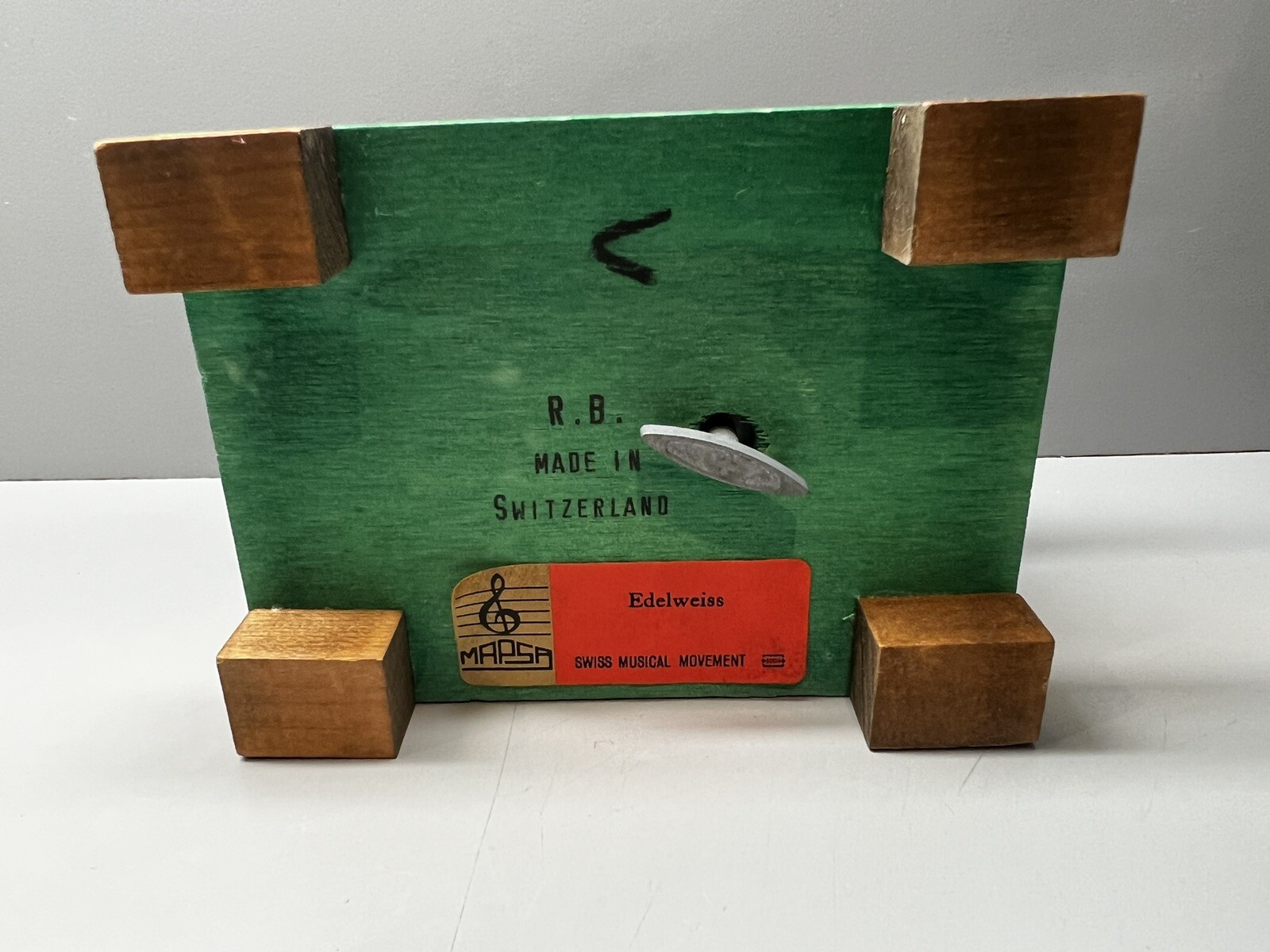 Mapsa Swiss Chalet House Music Box Edelweiss | eBay