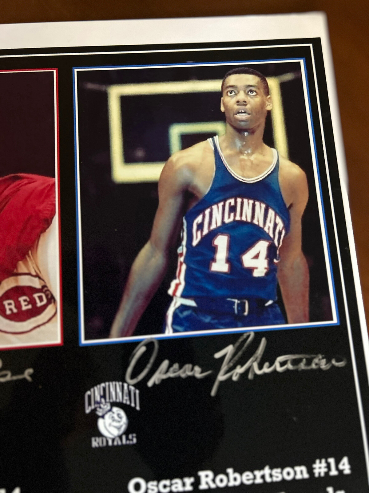 OSCAR ROBERTSON Pete Rose Ken Anderson SIGNED JSA Cinti Reds Bengals ...