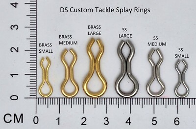 100 pcs Sinker Eyes - Splay rings Lead Weight Molds wire eyes stainless ...