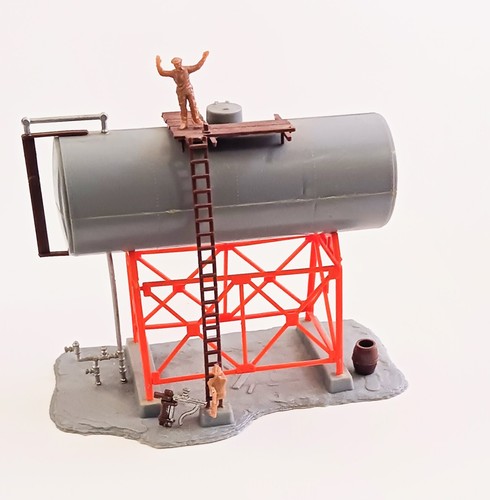 HO SCALE DIESEL FUEL STORAGE TANK FOR RAILROAD TRAIN LAYOUT | eBay