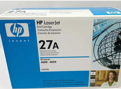 HP 27A Genuine Black Toner Cartridge C4127A for HP LaserJet 4000 4050 ...