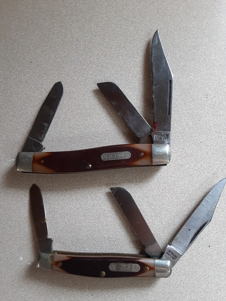SCHRADE OLD TIMER 80T 340T POCKET KNIVES USA VINTAGE | eBay