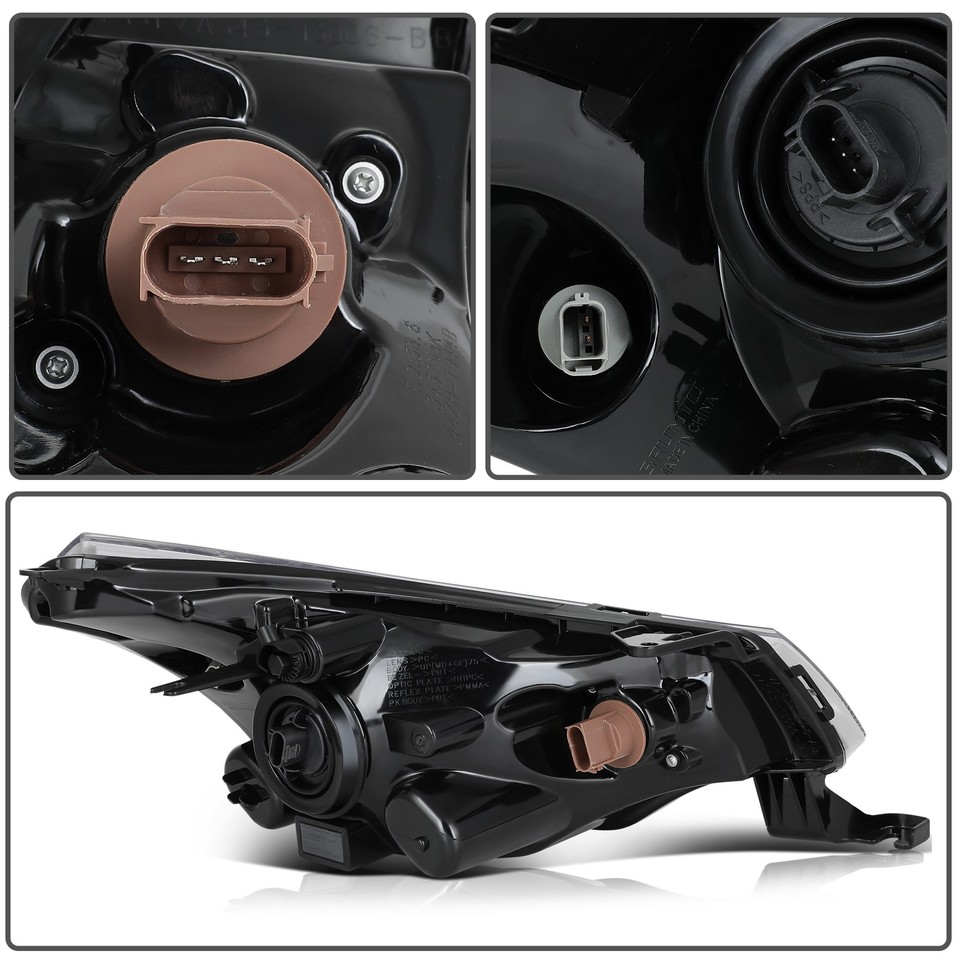 Headlights Assembly For 2008-2011 Ford Focus Chrome Housing Left ...