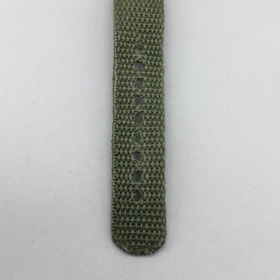 Field Watch Watch Men 34mm Green Tone Date Nylon Band Manual Wind | eBay